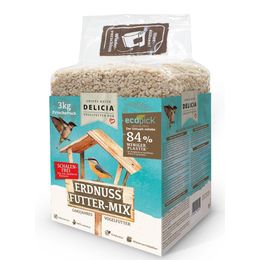 Delicia Erdnuss Futter-Mix 3 kg Erdnüsse Vogelfutter Wildvogelfutter