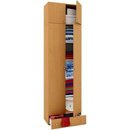 Vcm my office Aktenschrank Vandol, 912251 buche 4 Fachböden 70,0 x 40,0 x 238,0 cm