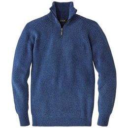 Seldom Herren-Stricktroyer M Stahlblau