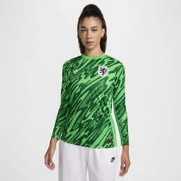 Netherlands (Women's Team) 2024/25 Stadium Goalkeeper Nike Replika-Fußballtrikot mit Dri-FIT-Technologie (Damen) - Grün