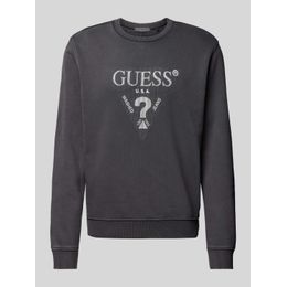 Guess Sweatshirt mit Label-Print Modell 'TREATED'