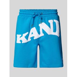 Karl Kani Regular Fit Sweatshorts mit Label-Statement Modell 'Wavy Retro'