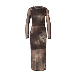 Tantra Kleid Damen Größe 38 braun / schoko / brokat / dunkelbraun Winterkleid