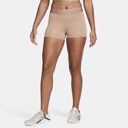 Nike Pro Shorts mit mittelhohem Bund für Damen (ca. 7,5 cm) - Braun