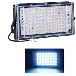 Coocheer - 100 w Outdoor-LED-Flutlicht, 4500 lm Outdoor-LED-Flutlicht, IP66 wasserdicht, Weiß 6000 k, ultradünnes Licht, idealer