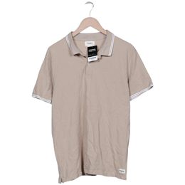 Pull&Bear Pull & Bear Herren Poloshirt, beige, Gr. 52