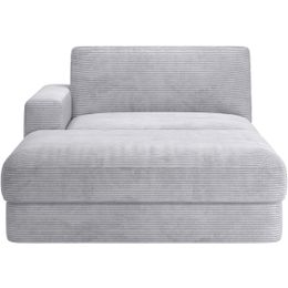 Recamiere RAUM.ID "Innovid", silber, B:132cm H:87cm T:196cm, 100% Polyester, Sofas, Modernes Modul-Polsterprogramm