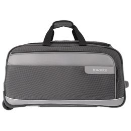 Reisetasche Travelite "VIIA" Gr. B/H/T: 65 cm x 32 cm x 30 cm, grau (schiefer) Taschen Reisetaschen Duffle Bag Sporttasche mit Trolleyfunktion