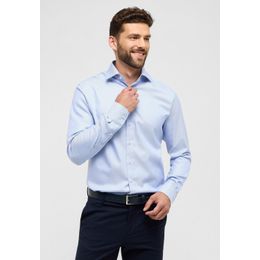 Langarmhemd Eterna "MODERN FIT" Gr. 42, Extra verlängerter Arm, blau Herren Hemden