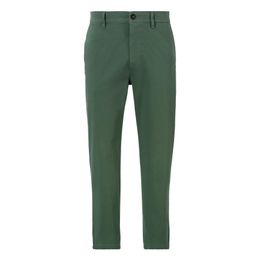 Chinohose BOSS Orange "Chino_tapered" Gr. 32, Länge 30, grün (open green341) Herren Hosen mit BOSS Logo hinten