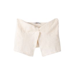 Bershka Stricktop Damen Gr&ouml;&szlig;e XS beige