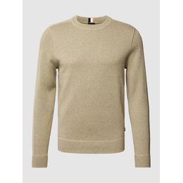 BOSS Strickpullover mit Rundhalsausschnitt Modell 'Onore'