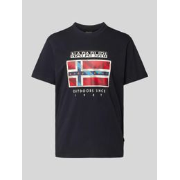 Napapijri T-Shirt mit Rundhalsausschnitt Modell 'BIG FLAG'