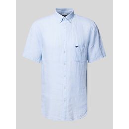 Fynch-Hatton Freizeithemd aus Leinen mit Button-Down-Kragen Modell 'Summer'