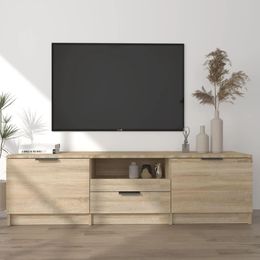 vidaXL TV-Schrank Sonoma-Eiche 140x35x40 cm Holzwerkstoff 811451