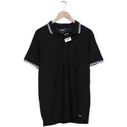 Pull&Bear Pull & Bear Herren Poloshirt, schwarz, Gr. 52