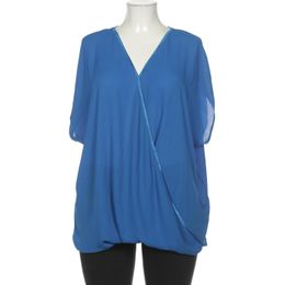 Selection by Ulla Popken Damen Bluse, blau, Gr. 46