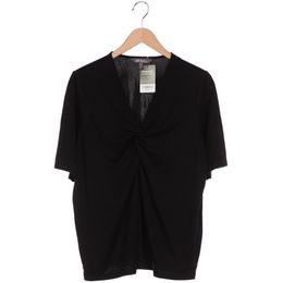 Ulla Popken Damen Langarmshirt, schwarz, Gr. 46