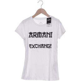 AX Armani Exchange Damen T-Shirt, weiß, Gr. 38