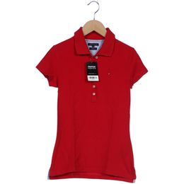 Tommy Hilfiger Damen Poloshirt, rot, Gr. 34