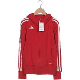 Adidas Damen Kapuzenpullover, rot, Gr. 32