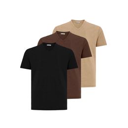 Dandalo Shirt Herren Gr&ouml;&szlig;e XXL beige / braun / schwarz