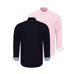 Dandalo Hemd Herren Gr&ouml;&szlig;e L navy / pink
