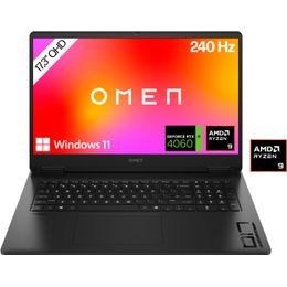 HP Gaming-Notebook "OMEN 17-db0095ng" Notebooks Gr. 32 GB RAM 1000 GB SSD, schwarz (shadow black) 17" Notebook