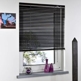 Bella Casa Aluminium-Jalousie, schwarz, 160 x 140 cm