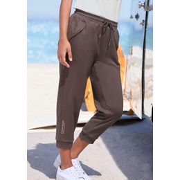 Venice Beach Damen 7/8-Hose, taupe, Gr&ouml;&szlig;e 40