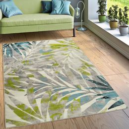 Paco Home - Designer Teppich Wohnzimmer Ausgefallen Farbkombination Jungle Design Mehrfarbig 240x340 cm