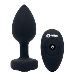 b-Vibe Vibrating Jewel Plug - M/L, 10,5 cm