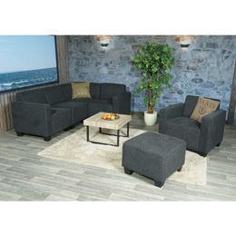 MCW Modular Sofa-System Couch-Garnitur Moncalieri 4-1-1, Stoff/Textil ~ anthrazit-grau