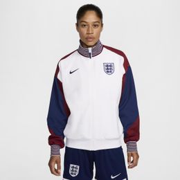 England Strike Home Nike Dri-FIT Fußballjacke für Damen - Weiß