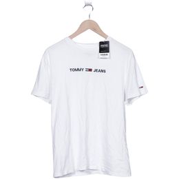 Tommy Jeans Damen T-Shirt, weiß, Gr. 36