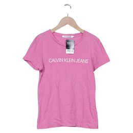 Calvin Klein Jeans Damen T-Shirt, pink, Gr. 36