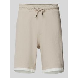 Only & Sons Straight Leg Shorts mit Strukturmuster Modell 'MABON LIFE'