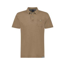 Lerros Poloshirt »Poloshirt in weicher, gewaschener Jerseyqualität« DESERT SAND L L Verwaschene Optik