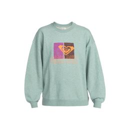 Roxy Sweatshirt »Take Your Place A« Blue Surf XS XS Stoff: Melierter Terry-Stoff aus...