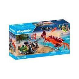 Playmobil 71532 Pirates Kampf gegen die Riesenkrabbe, Konstruktionsspielzeug