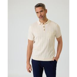 Gentlemen Selection Strick-Poloshirt mit Struktur