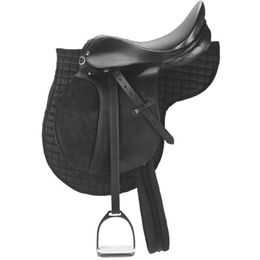 Ponysattel Leder Schwarz 32196 Kerbl