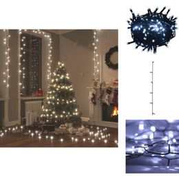 vidaXL Weihnachtsbeleuchtung - Living LED-Lichterkette mit 150 LEDs Kaltweiß 15 m pvc