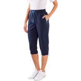 Damen Caprihose mit weitenverstellbarem Saum marine, Gr&ouml;&szlig;e 52