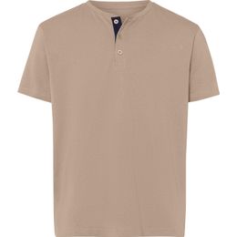 CR&Eacute;ATION L Herren Rundhals-Shirt beige Gr&ouml;&szlig;e 56/58