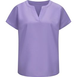 Damen Schlupfbluse mit Rundhals-Ausschnitt lavendel, Gr&ouml;&szlig;e 40