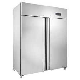 GastroHero Gastronomie Tiefkühlschrank ECO 1300 GN 2/1 Monoblock, 1350 Liter Kühlraumvolumen, 6 verstellbare Einlegeböden, Robuste Bauweise, Edelstahl