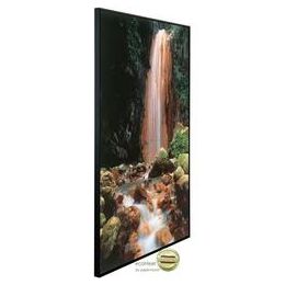 papermoon Infrarotheizkörper EcoHeat 90x120 cm 1200 Watt, Wasserfall Stein
