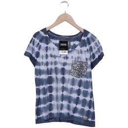 Superdry Damen T-Shirt, blau, Gr. 36