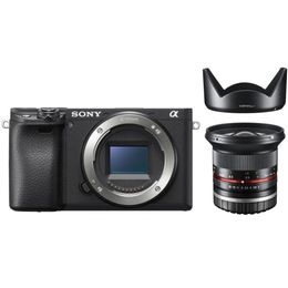 Sony Alpha ILCE-6400 + Walimex pro 12mm F2.0 Sony E-Mount - Dealpreis - nach 100 EUR Sony A6400 Sofortrabatt